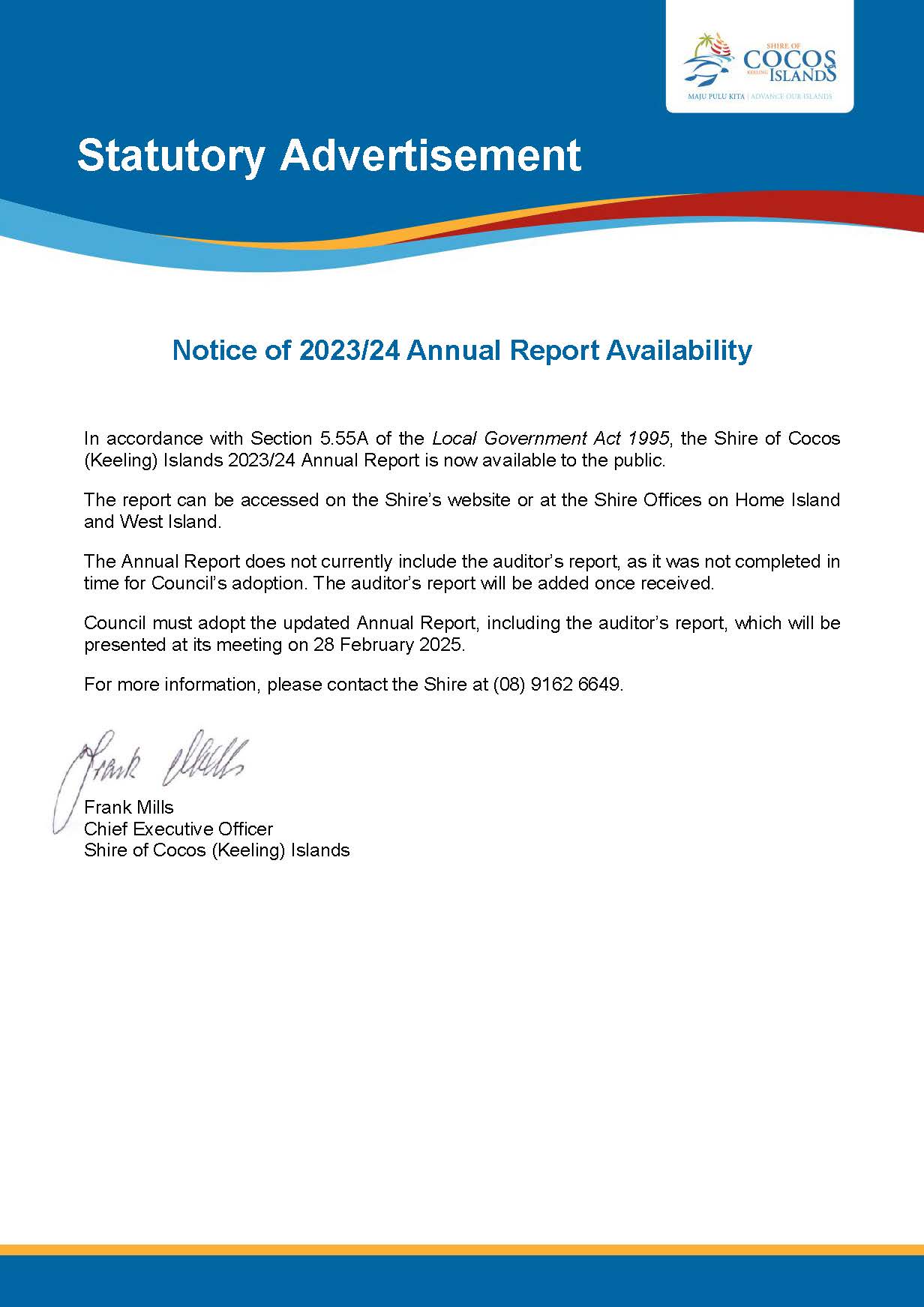 2023/24 Annual Report Availability